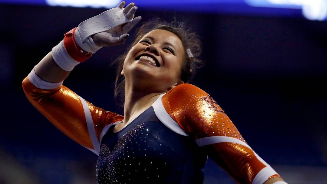 ‘As one of our own’: Georgia GymDogs send well wishes to Auburn’s Sam ...