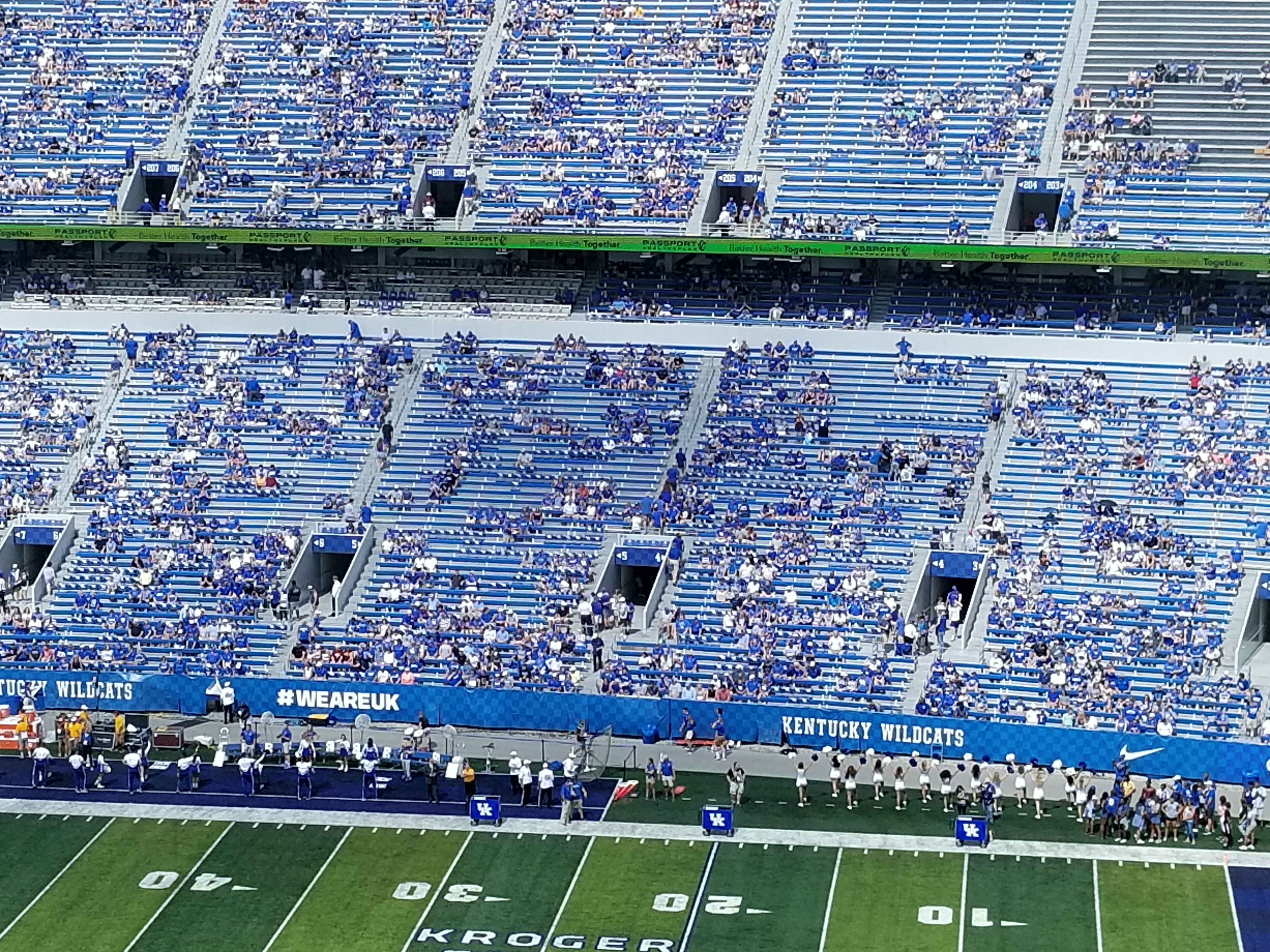 The Crowd at Kickoff for Kentucky’s Season Opener at Kroger Field