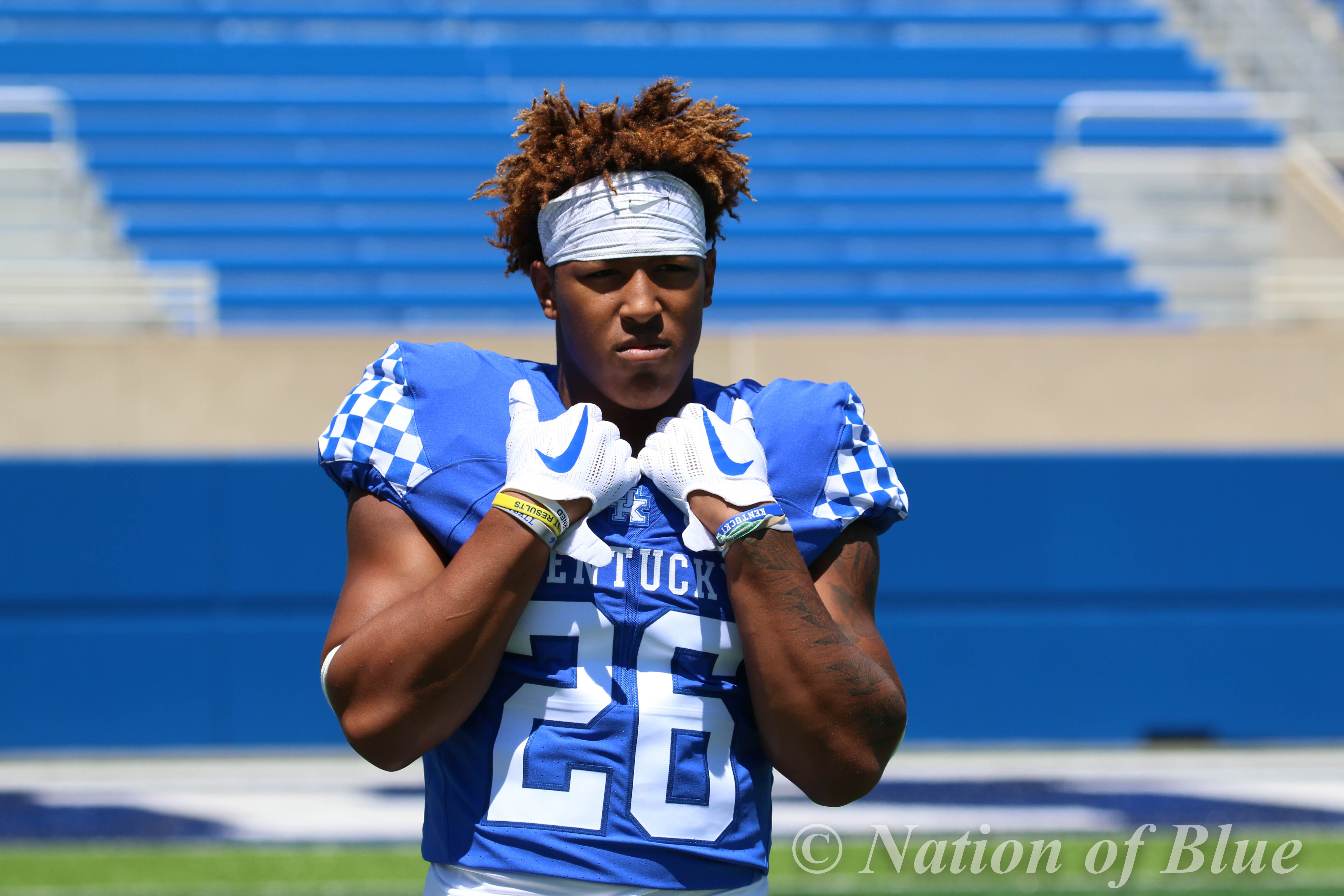 Benny Snell talks to Reporters after Music City Bowl Loss to Northwestern