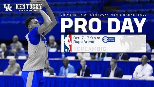 Kentucky Basketball Pro Day Set for Oct. 7 in Rupp Arena