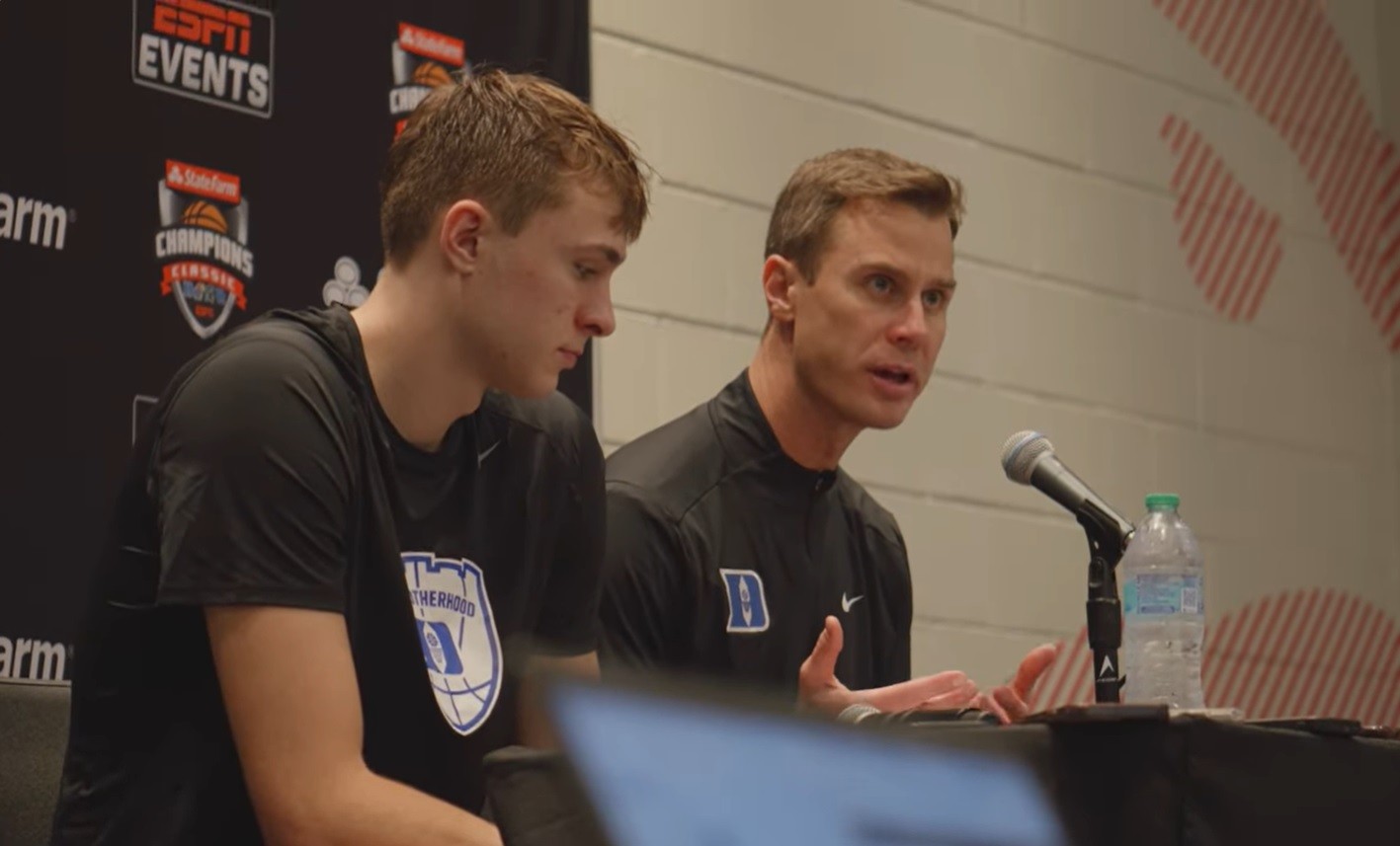 Jon Scheyer points to Cooper Flagg’s age, Khaman Maluach’s cramping as ...