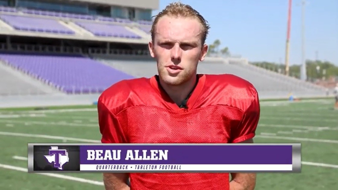 Tarleton State quarterback Beau Allen is entering the transfer portal ...