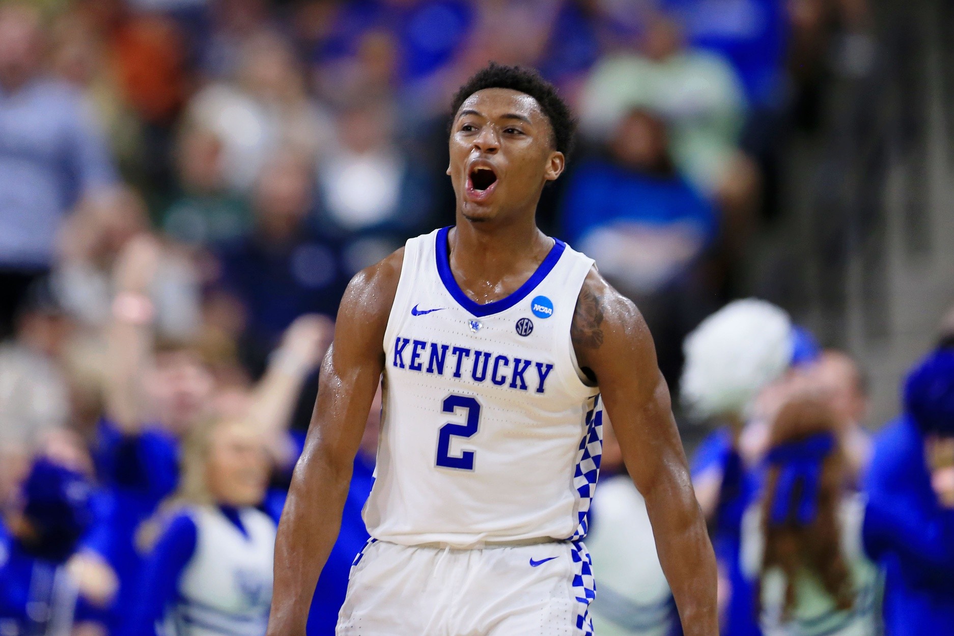 Ashton Hagans put Storm Murphy on the floor