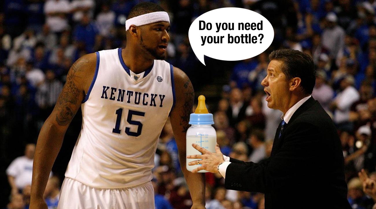 Calipari had a baby bottle made for DeMarcus Cousins at Kentucky