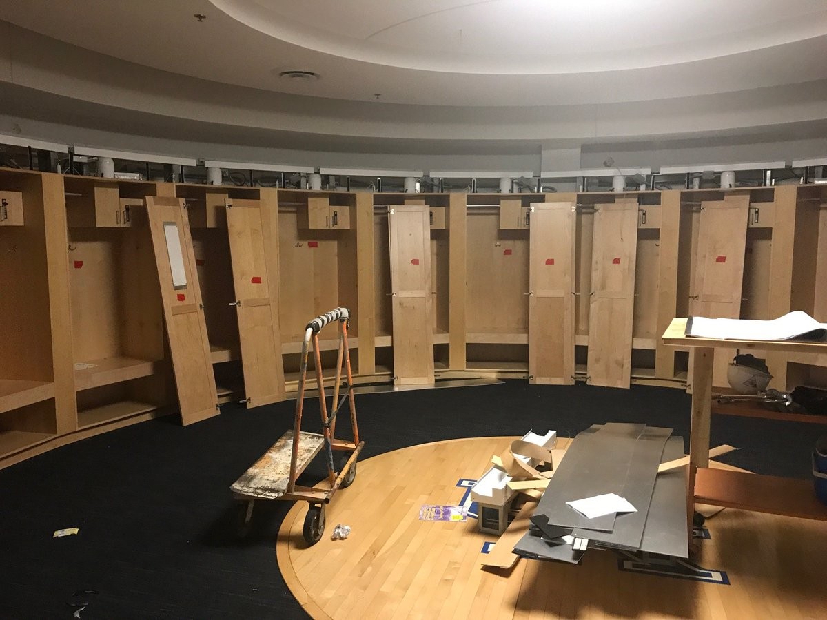 Joe Craft Center locker room undergoing renovation