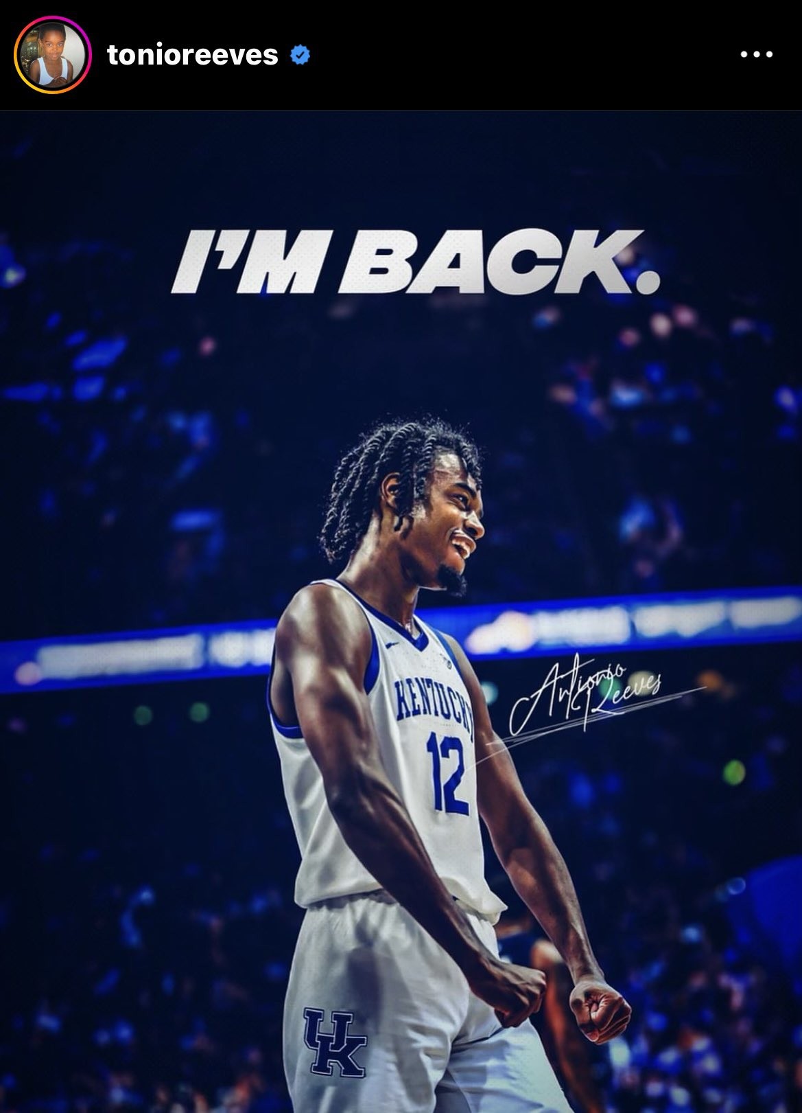 Antonio Reeves: "I definitely want to be here for a second year"