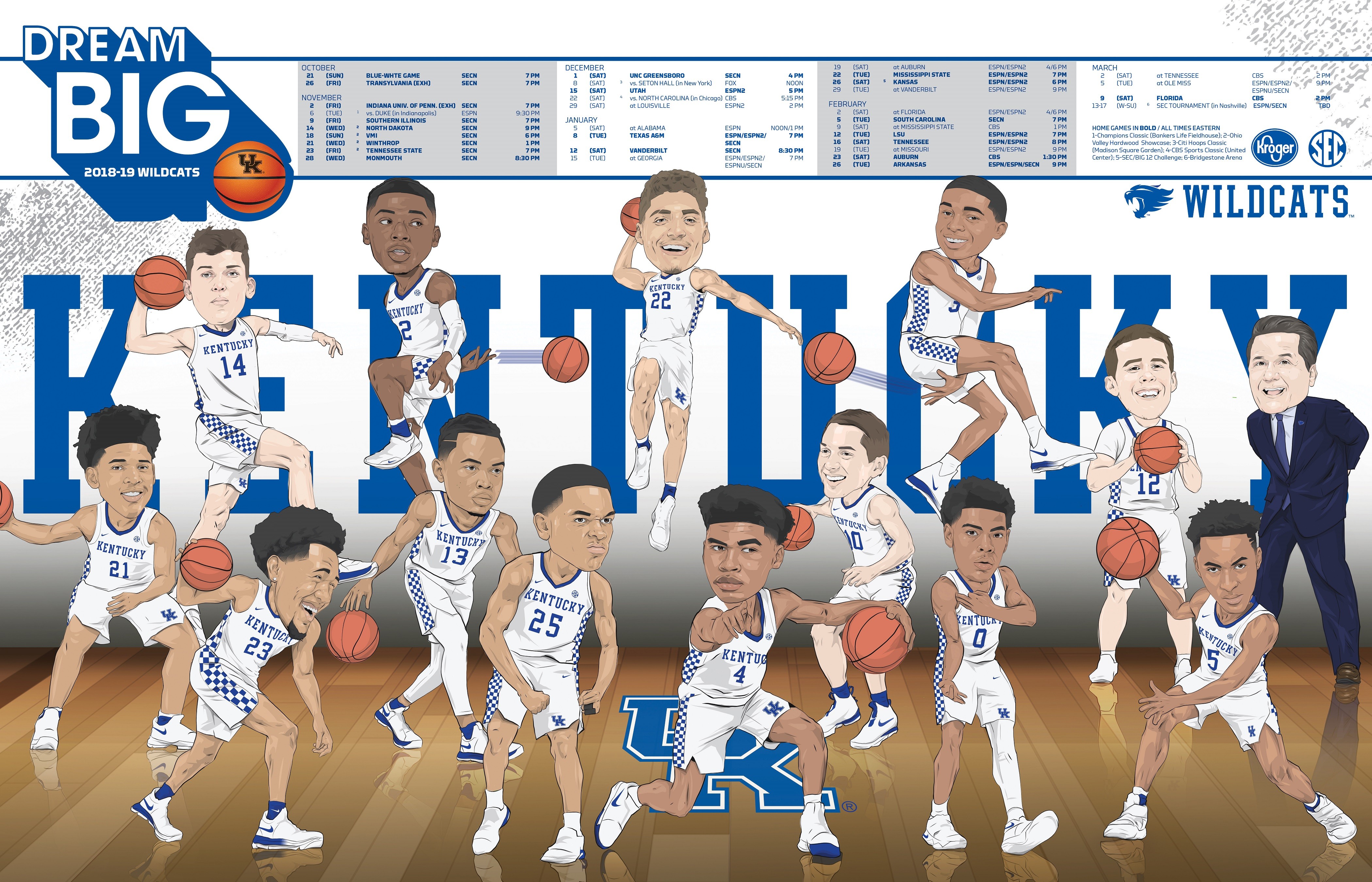 LOOK: Kentucky Basketball unveils 2018-19 poster