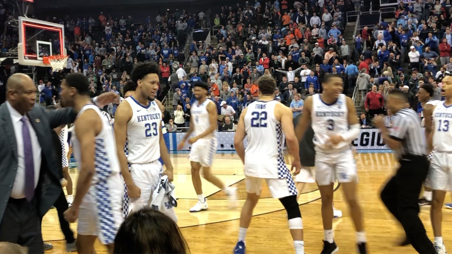 Watch the team celebrate the win