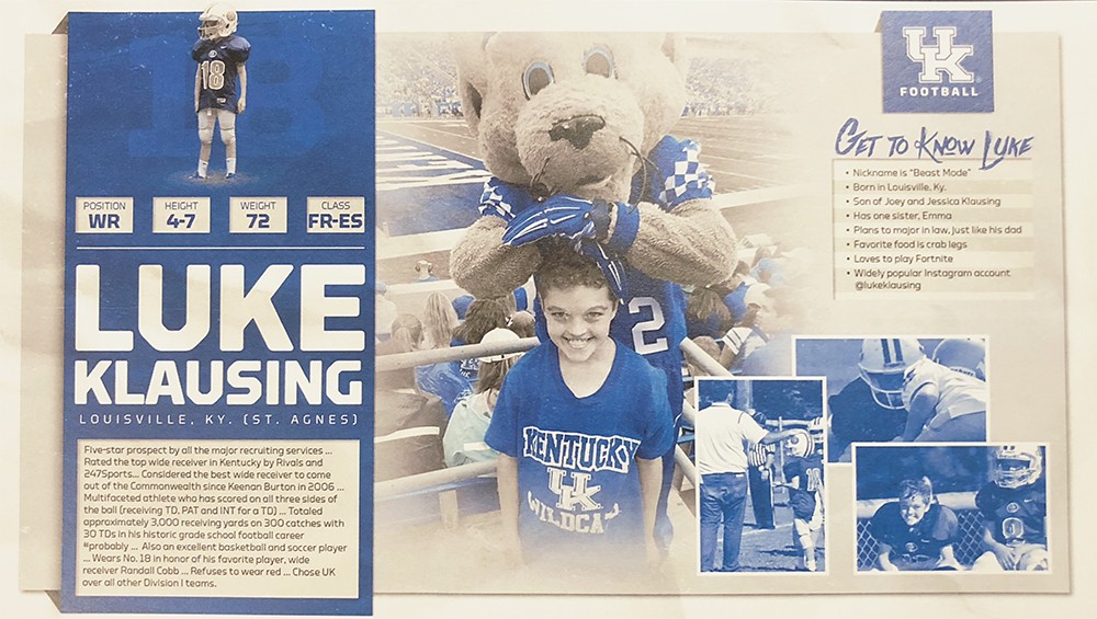 WATCH: UK Football signs 11-year-old Luke Klausing