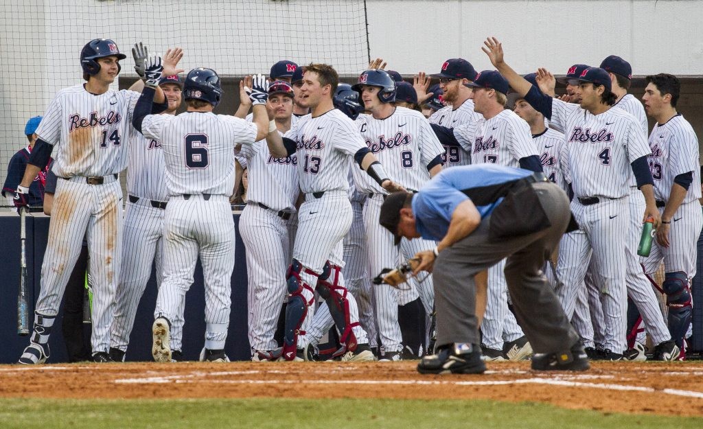 No. 11 Rebels bounce back after dropping weekend baseball series