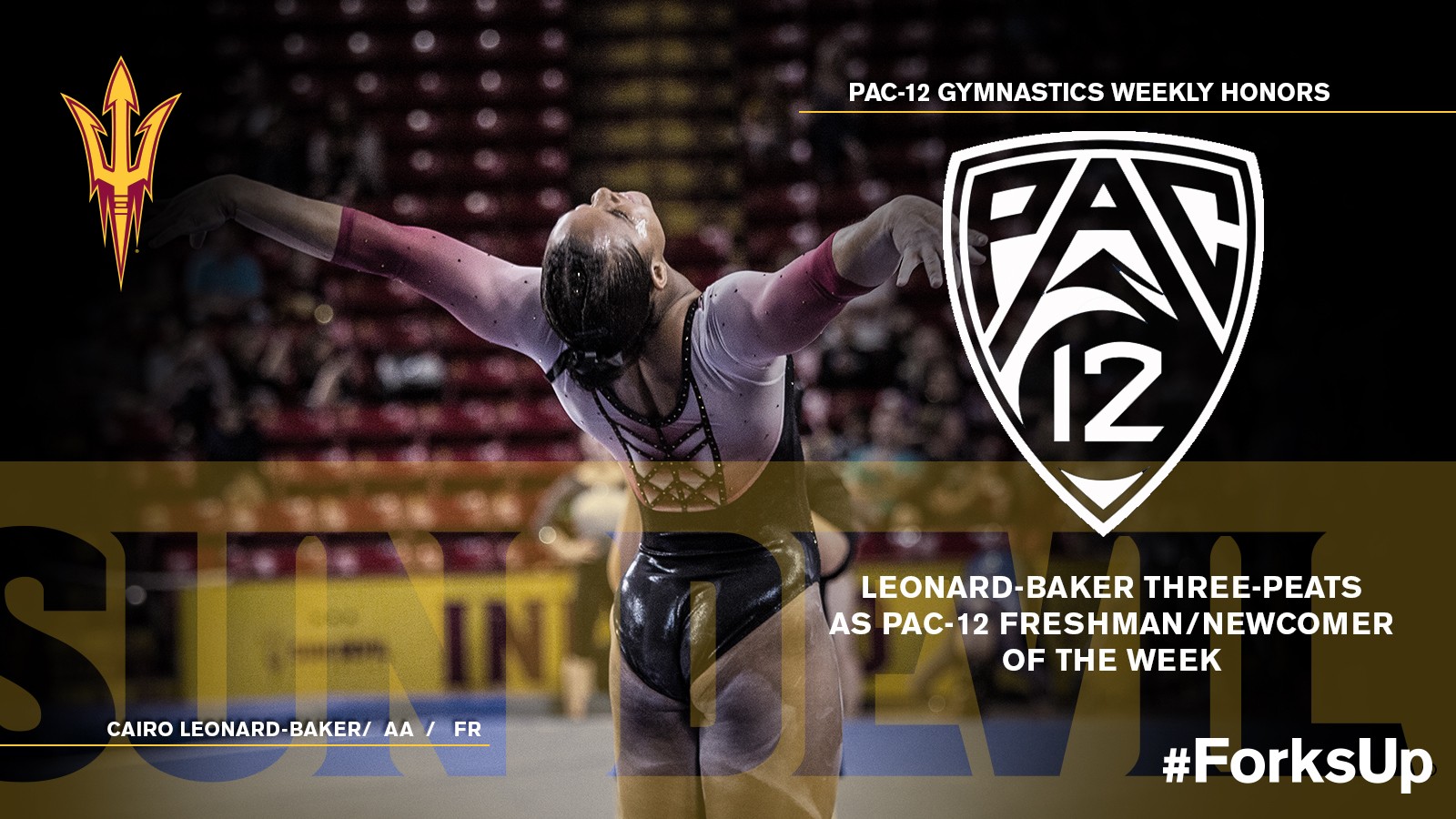 Three-Peat: Leonard-Baker Again Named Pac-12 Freshman/Newcomer of the Week