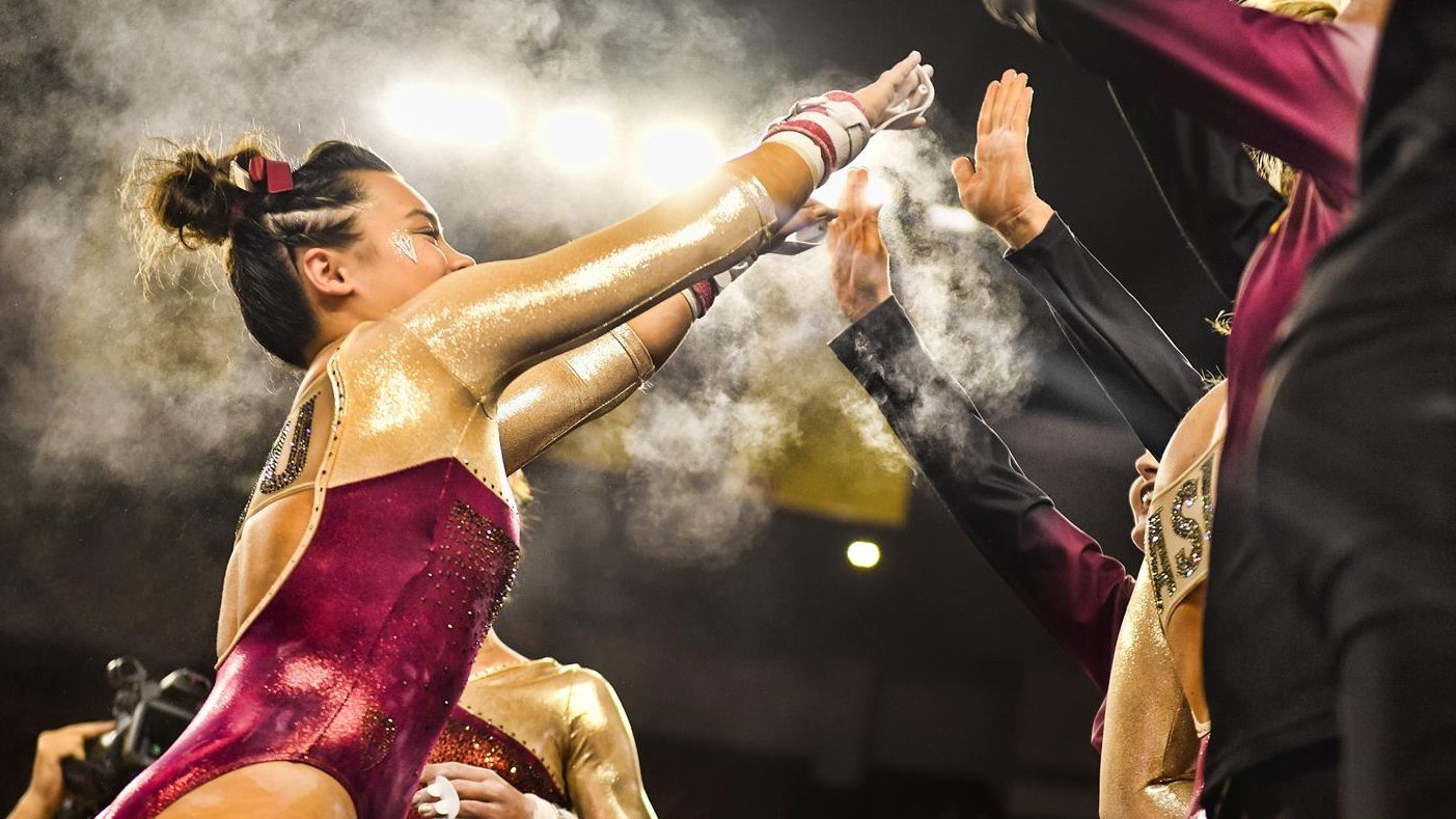 Gym Devils Edge Out Two Top-20 Teams; Finish Second in Quad Meet