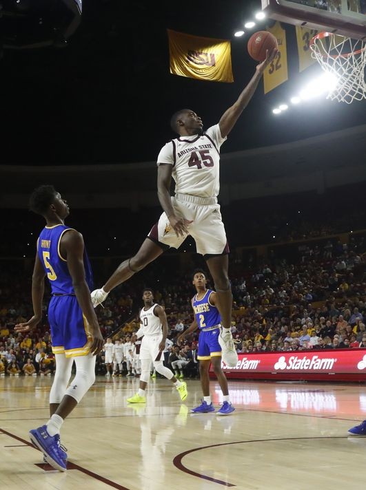 Local product Zylan Cheatham leads ASU basketball to rout of McNeese State