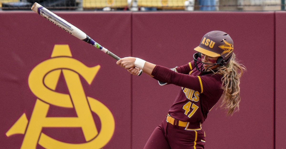 Gallery: Sun Devil softball scores 14 against the Jayhawks