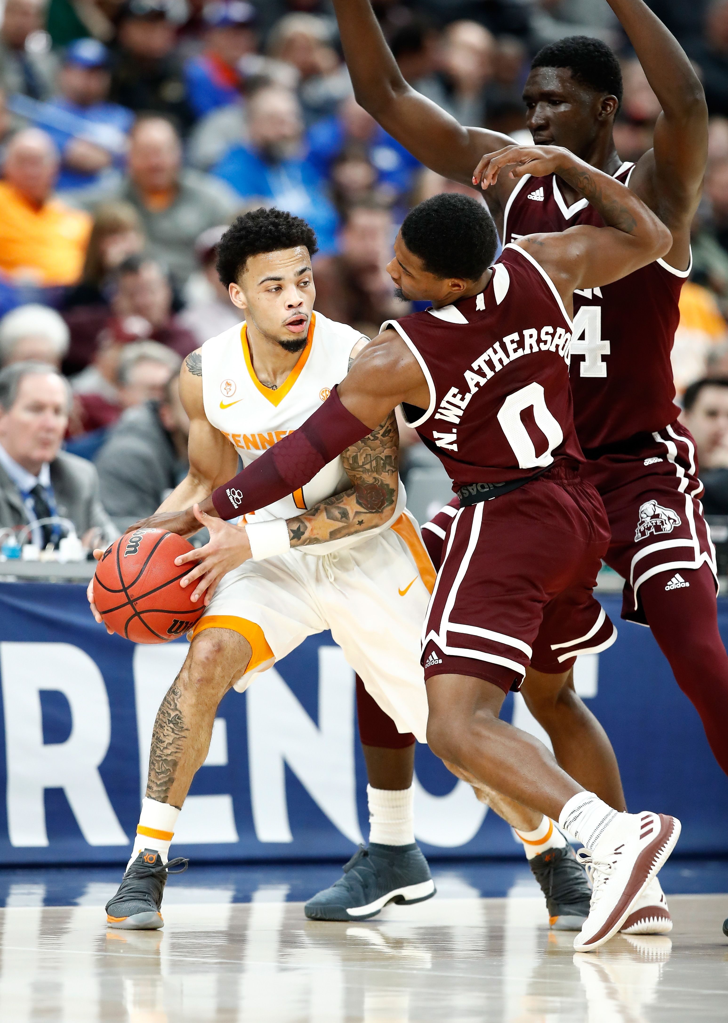 Nick Weatherspoon Returns To Action in NIT for Mississippi State ...