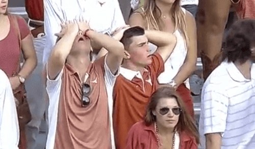 This Texas Fans Reaction to Loss is Priceless