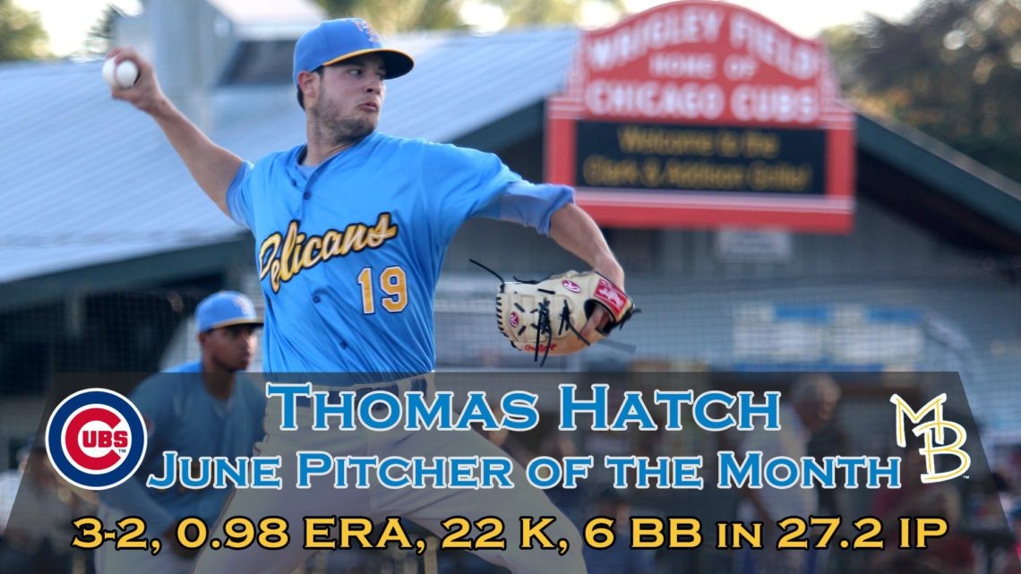 Thomas Hatch Named Pitcher of the Month for Chicago Cubs’ Organization