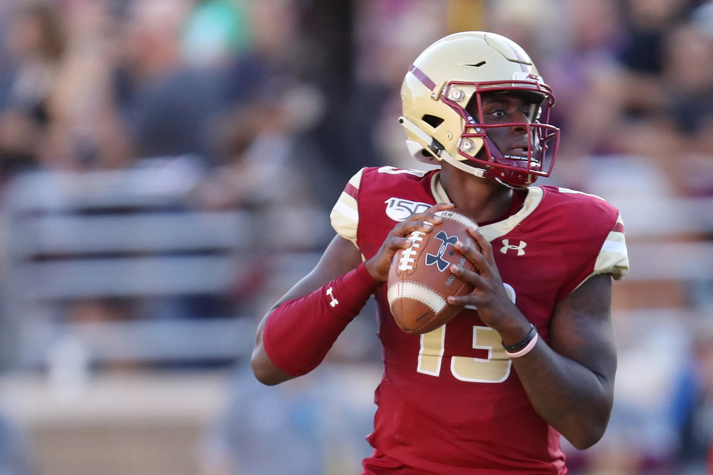 Boston College starting quarterback Anthony Brown out for season with ...