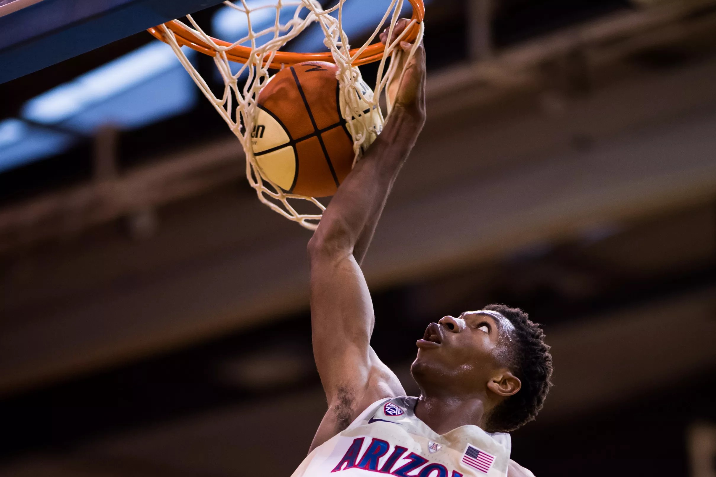 Brandon Randolph wins Red-Blue Game dunk contest