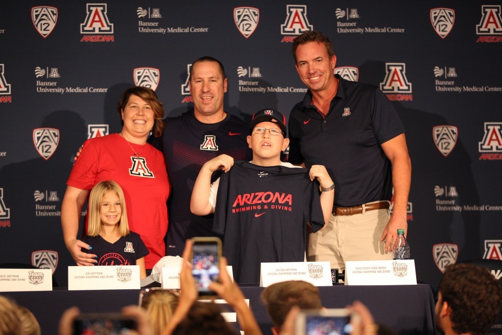 12-year-old newest member of Arizona swim team
