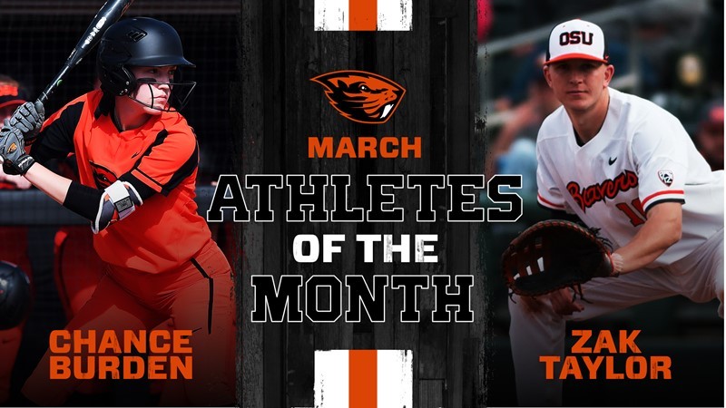 Burden, Taylor Named Scholar-Athletes Of The Month