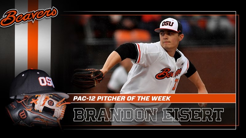 Brandon Eisert Named Pac-12 Pitcher Of The Week