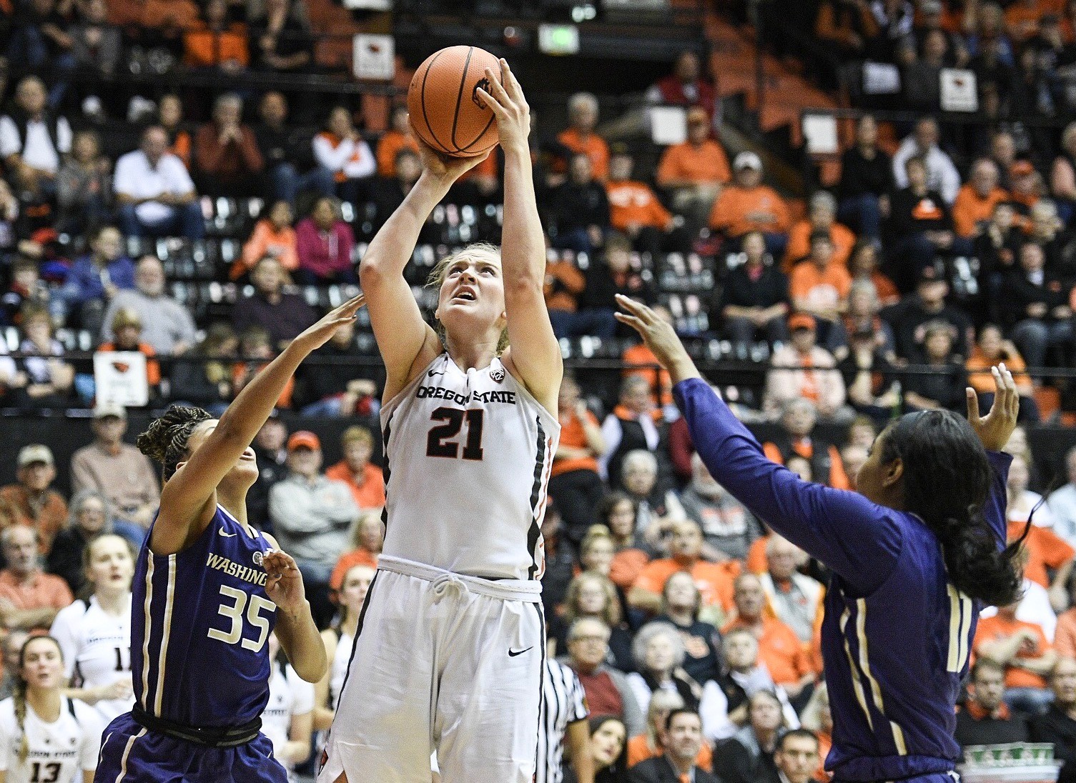 Gulich Shines As Beavers Top Huskies