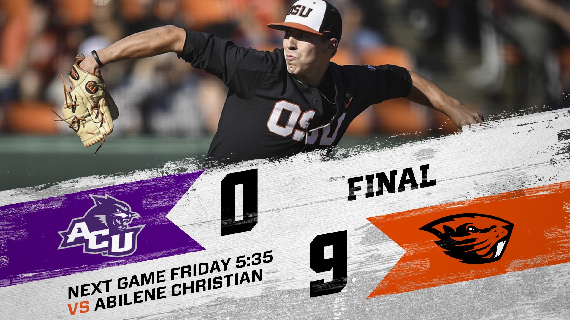 OSU Opens Series With 9-0 Win