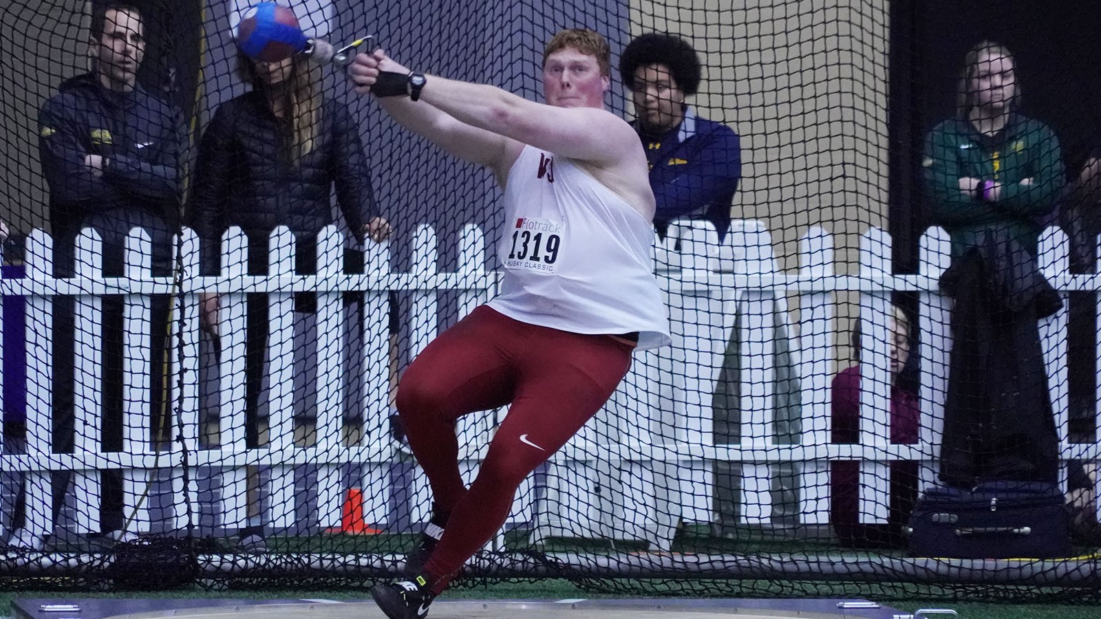 Eager Wins Weight Throw at MPSF Indoor T&F Championships Friday
