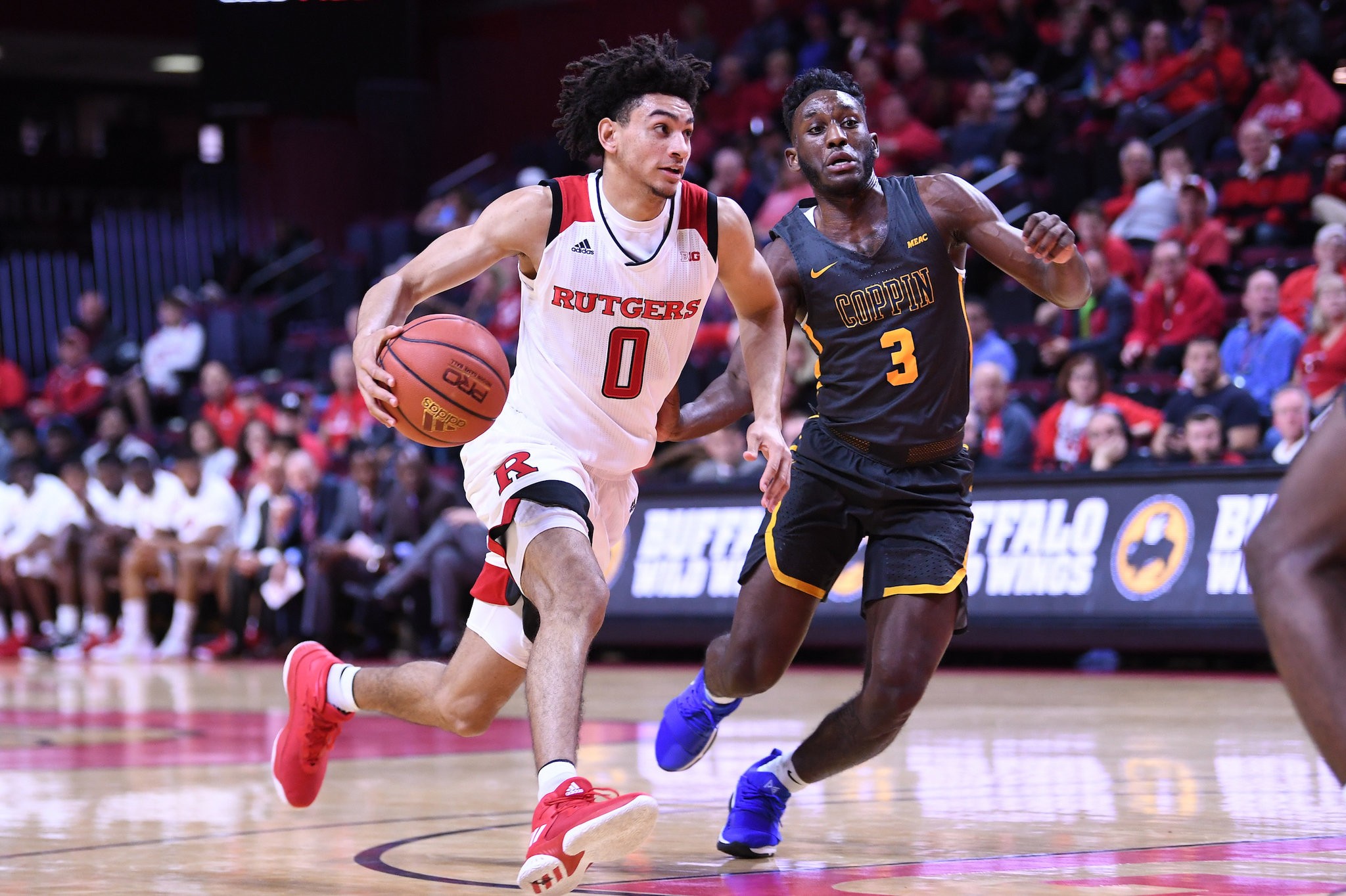 Corey Sanders, Geo Baker lift 5-0 Rutgers over Bryant