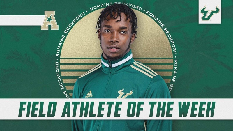 Track’s Beckford Named AAC Field Athlete of the Week