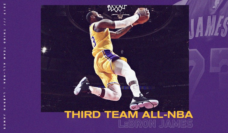 LeBron James Named to All-NBA Third Team