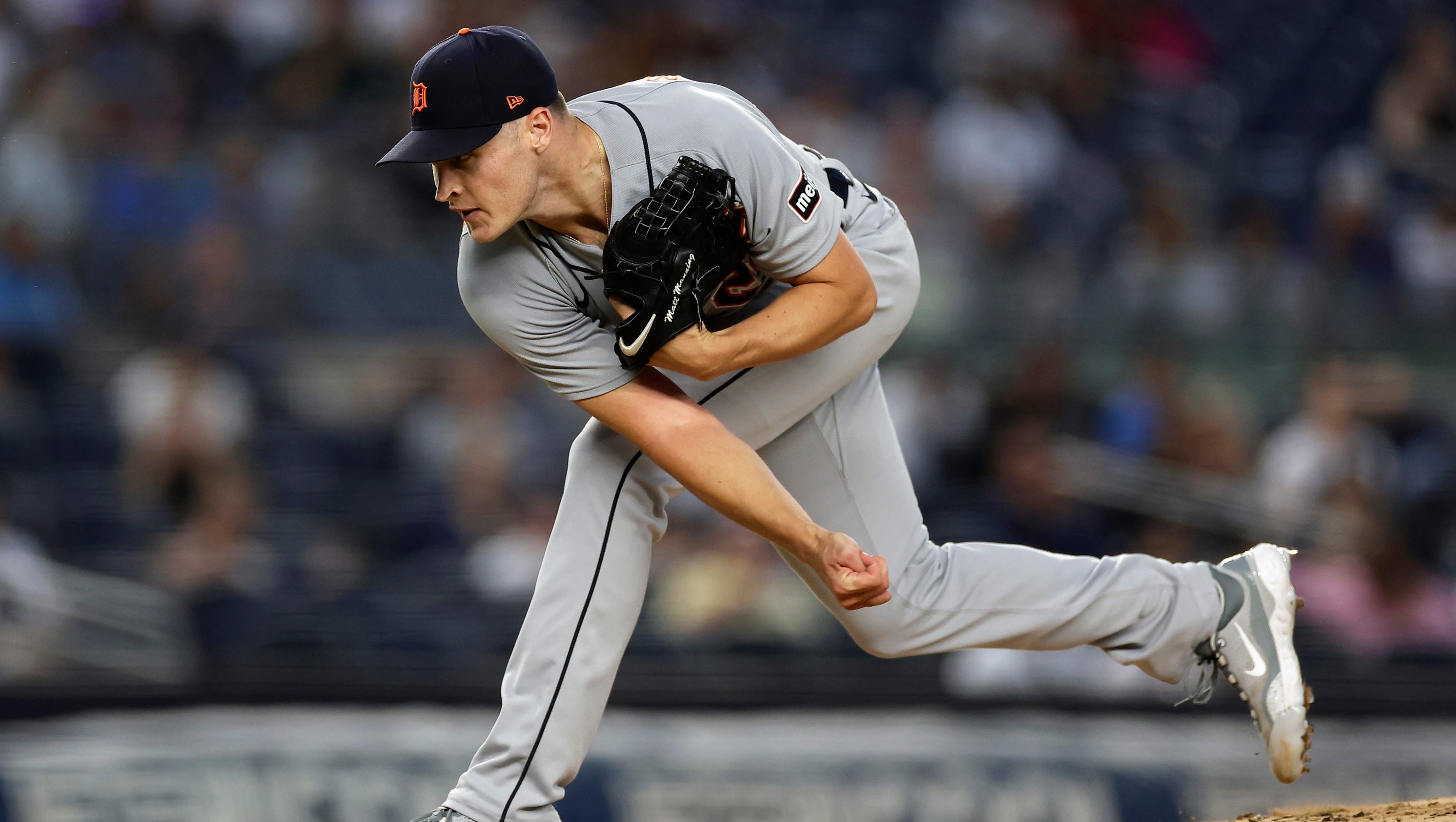 Tigers' Matt Manning removed from game after taking a 119-mph liner off ...