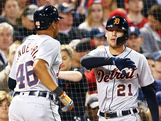 Boyd settles after rocky start, Tigers avoid sweep in Boston