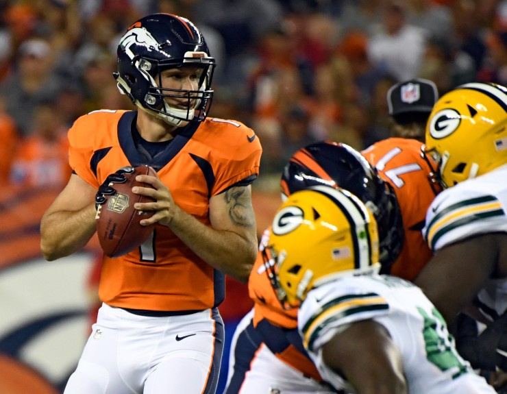 Kyle Sloter will take the reins as the Broncos “explore every option” at QB