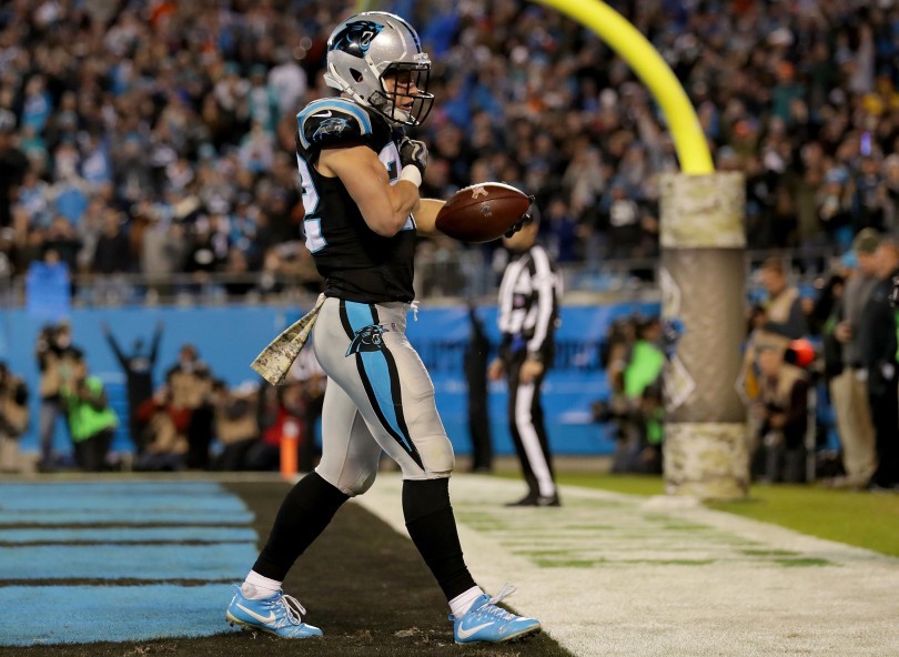 Christian McCaffrey scores twice as Panthers hammer Dolphins for 3rd ...