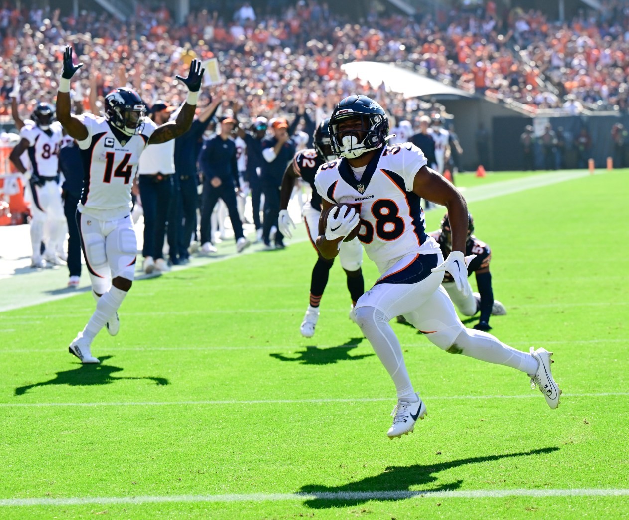 Broncos RB Jaleel McLaughlin’s fiery attitude, displayed through ...