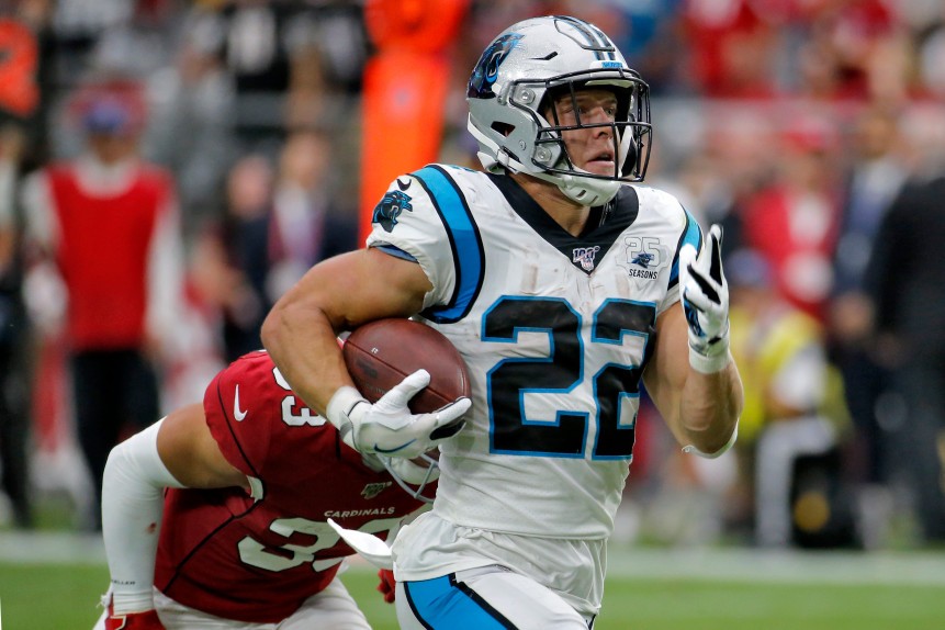 WATCH: Panthers’ Christian McCaffrey breaks 76-yard TD run vs. Cardinals