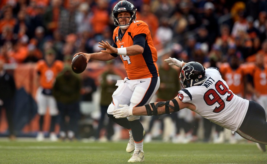 Broncos QB Case Keenum is one of only 3 NFL starters this season to not ...