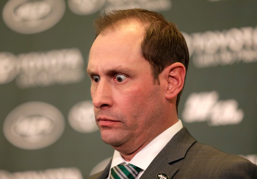 Adam Gase’s eyes the star during new Jets coach’s intro