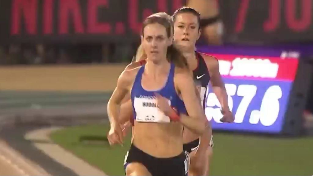 Stephanie Garcia faceplants on water jump, advances at USAs (video)