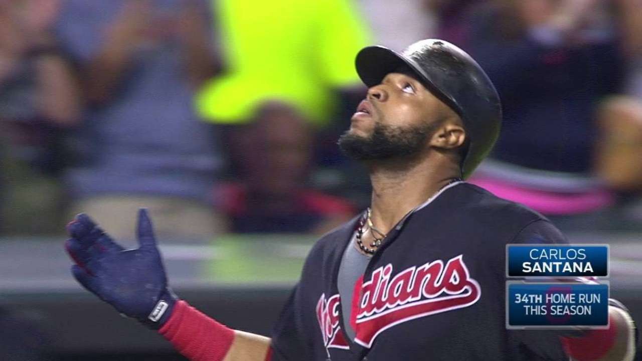 Santana, Upton share AL Player of the Week