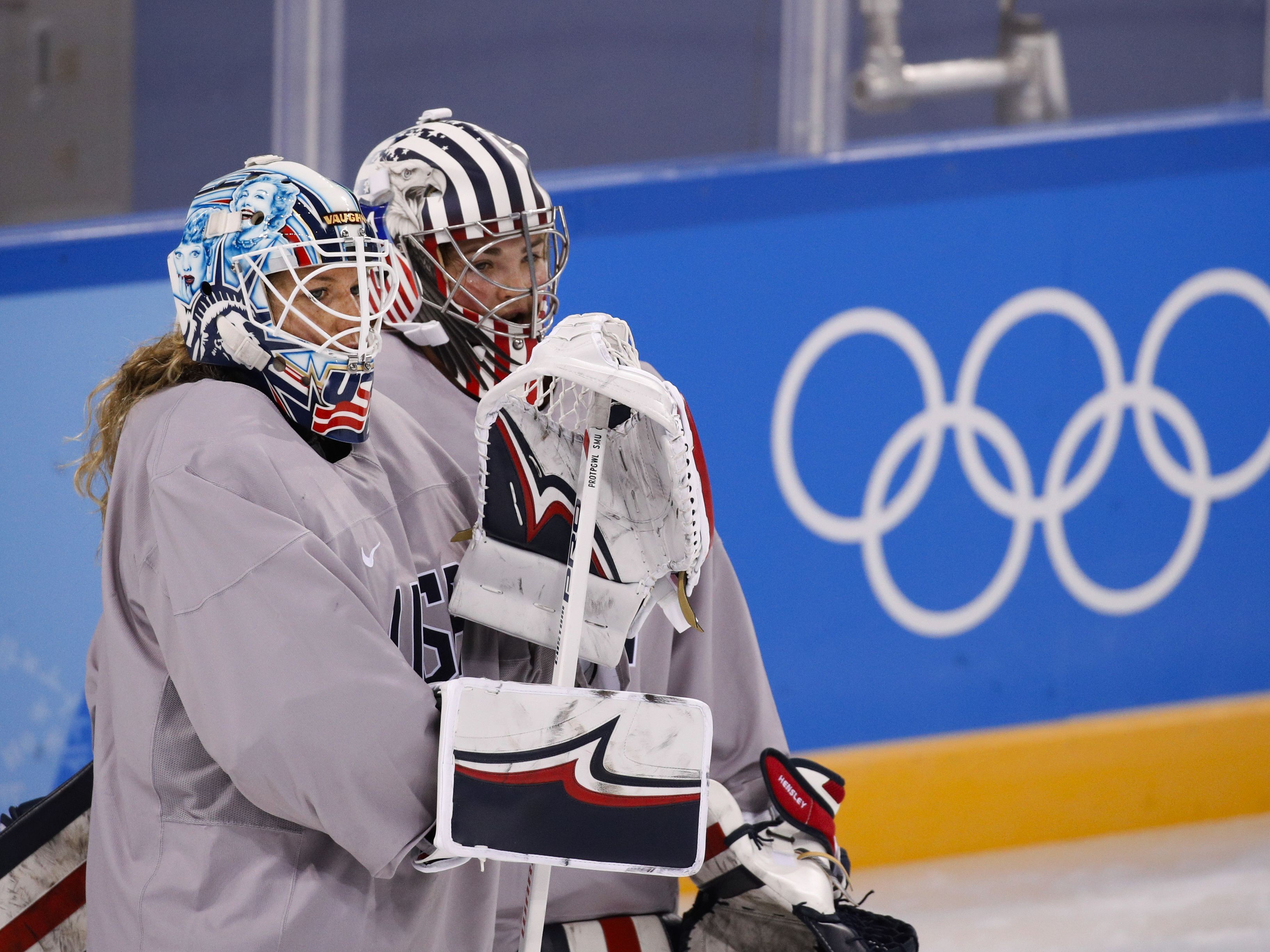 The Latest: US hockey coach keeping 1st goaltender a secret