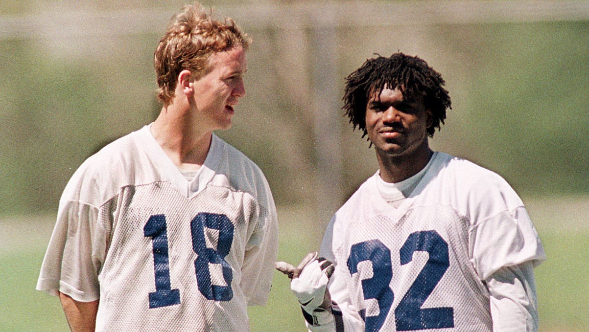 Edgerrin James says son will play in the NFL with Arch Manning, Peyton ...