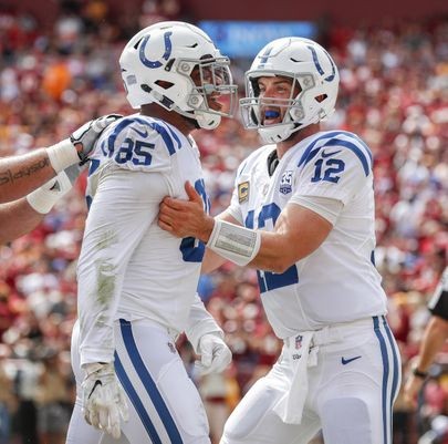 Colts have another halftime lead, 14-3 over Washington
