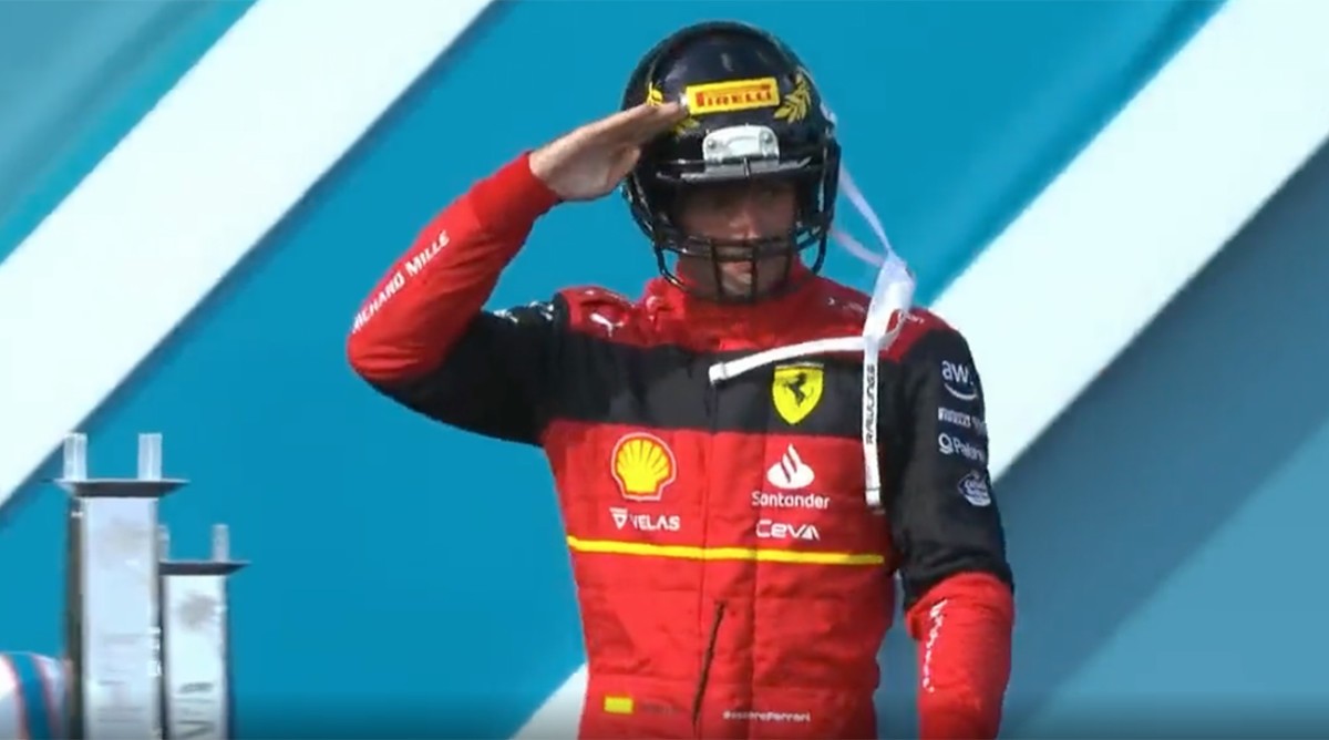 F1 Racers Take Miami Grand Prix Podium in Football Helmets