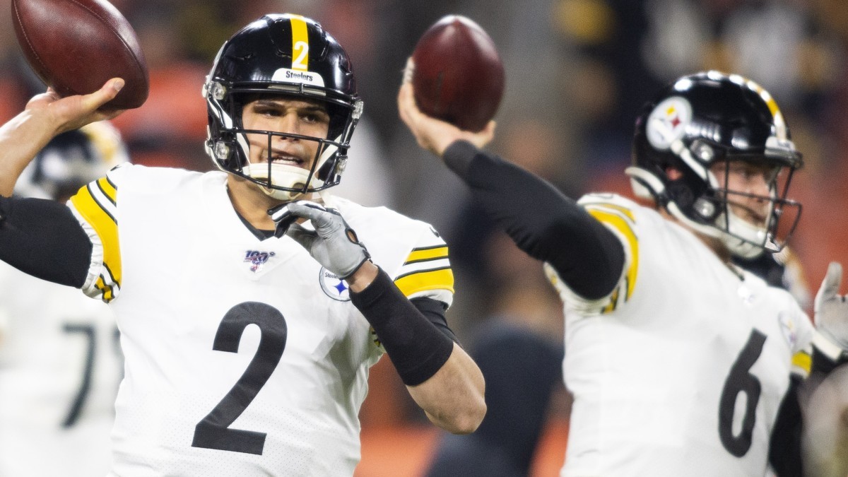 Steelers Bench Mason Rudolph, Devlin Hodges to Start Rematch vs. Browns