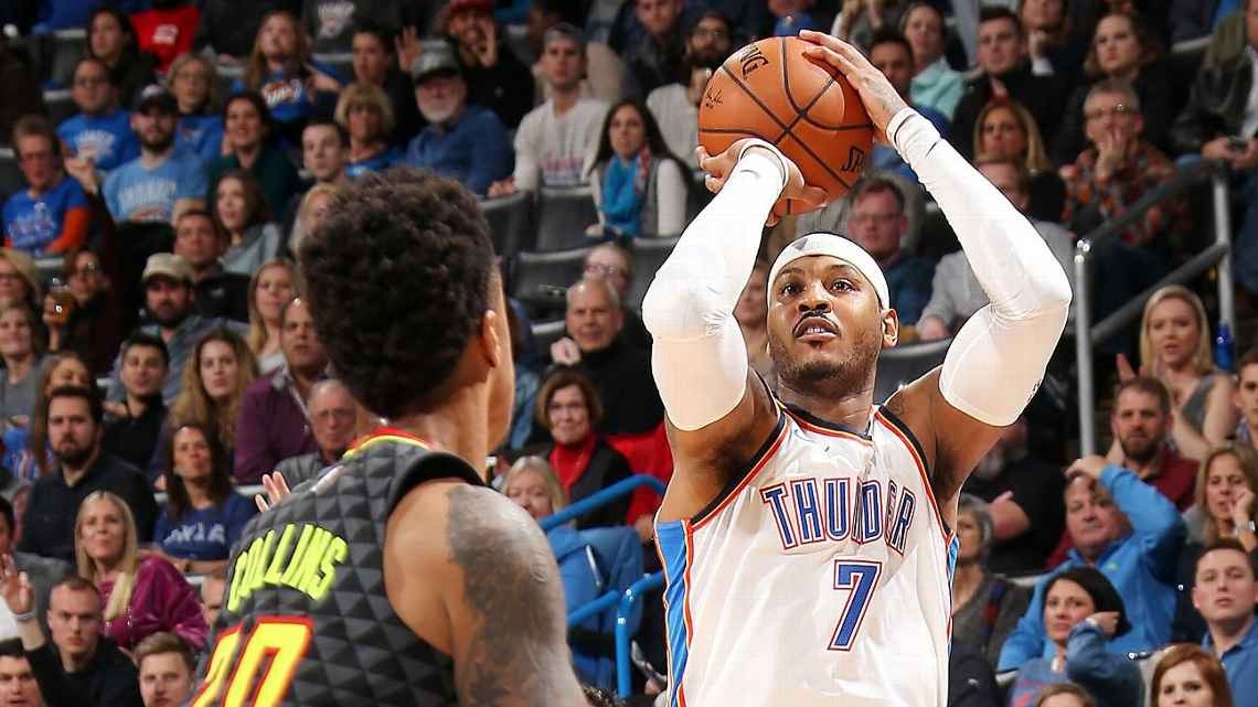 Melo 'accepting' new off-the-ball role on OKC