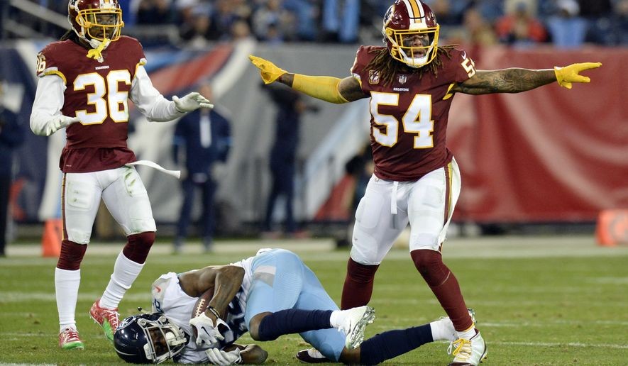 Redskins release veteran linebacker Mason Foster ahead of camp
