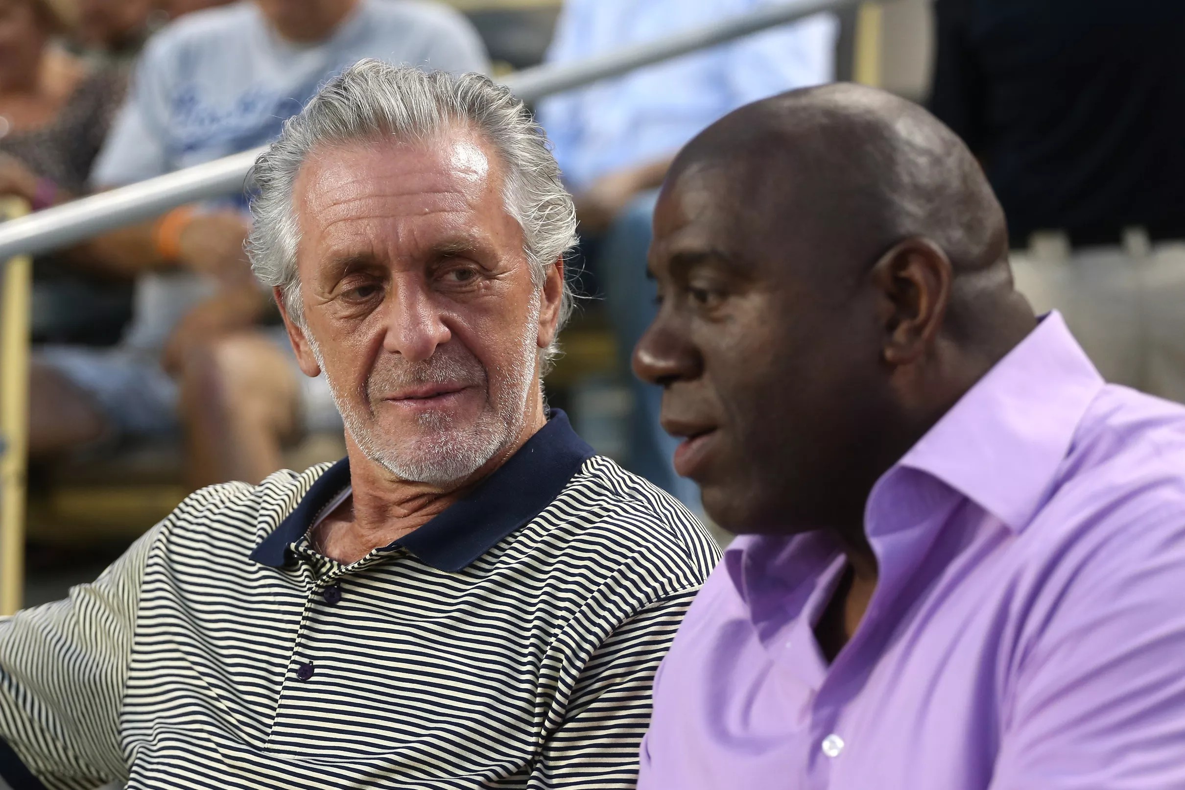 Pat Riley says he has no interest in replacing Magic Johnson with ...